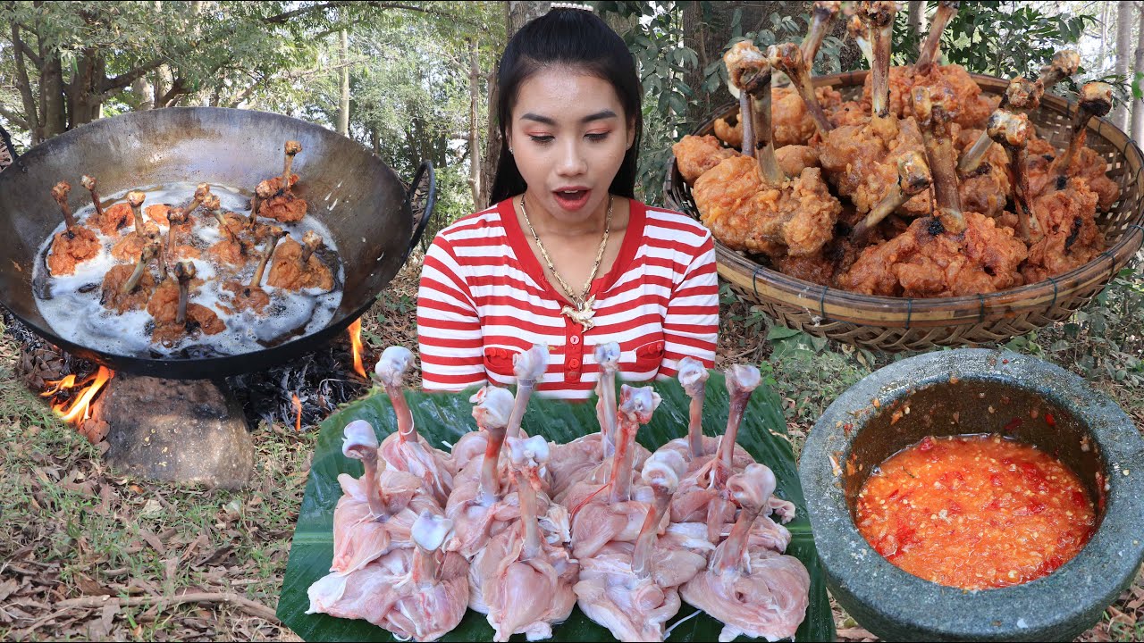 Amazing cooking chicken boxing with tomato sauce and peanut recipe ...