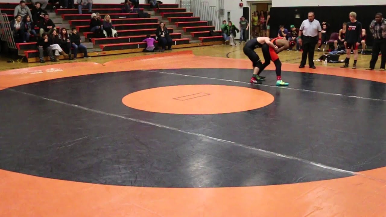 SHS Wrestling vs West Warwick - 160 Nick Harvey - YouTube