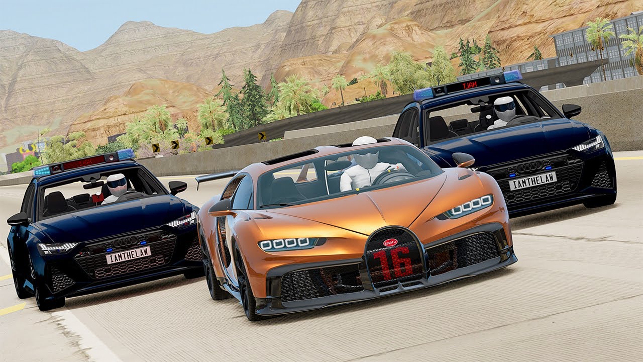 Police Car Chases #64 - BeamNG DRIVE | SmashChan - YouTube