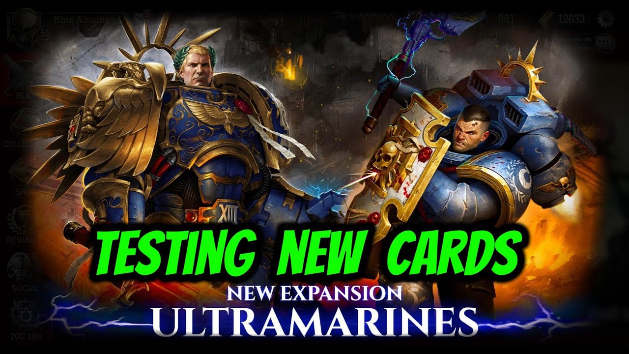 Ultramarines: Valius Paxor Testing New Cards Warhammer 40,000 Warpforge ...