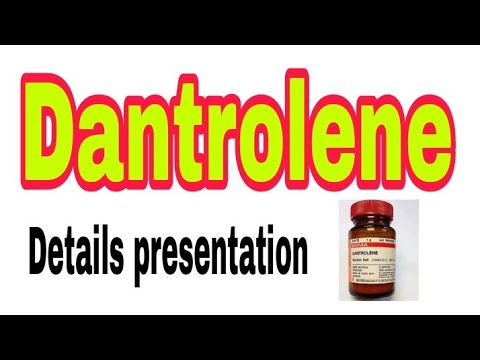 Dantrolene overview |Machanism | uses | contra indication| side effects ...