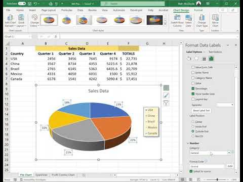 Creating Pie Charts in Microsoft Excel - YouTube