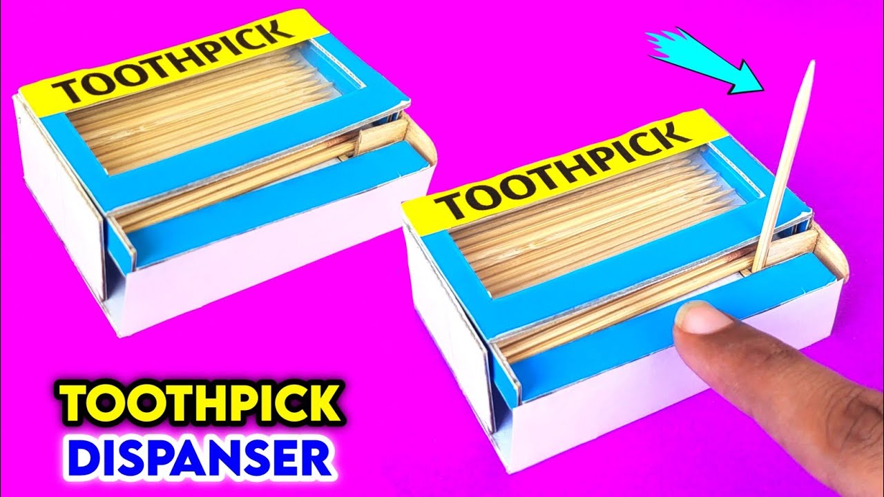 Thoothpick Dispanser | how to make a Thoothpick dispanser | homemade ...