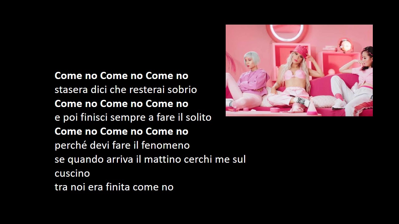 BABY K - COME NO (TESTO) - YouTube