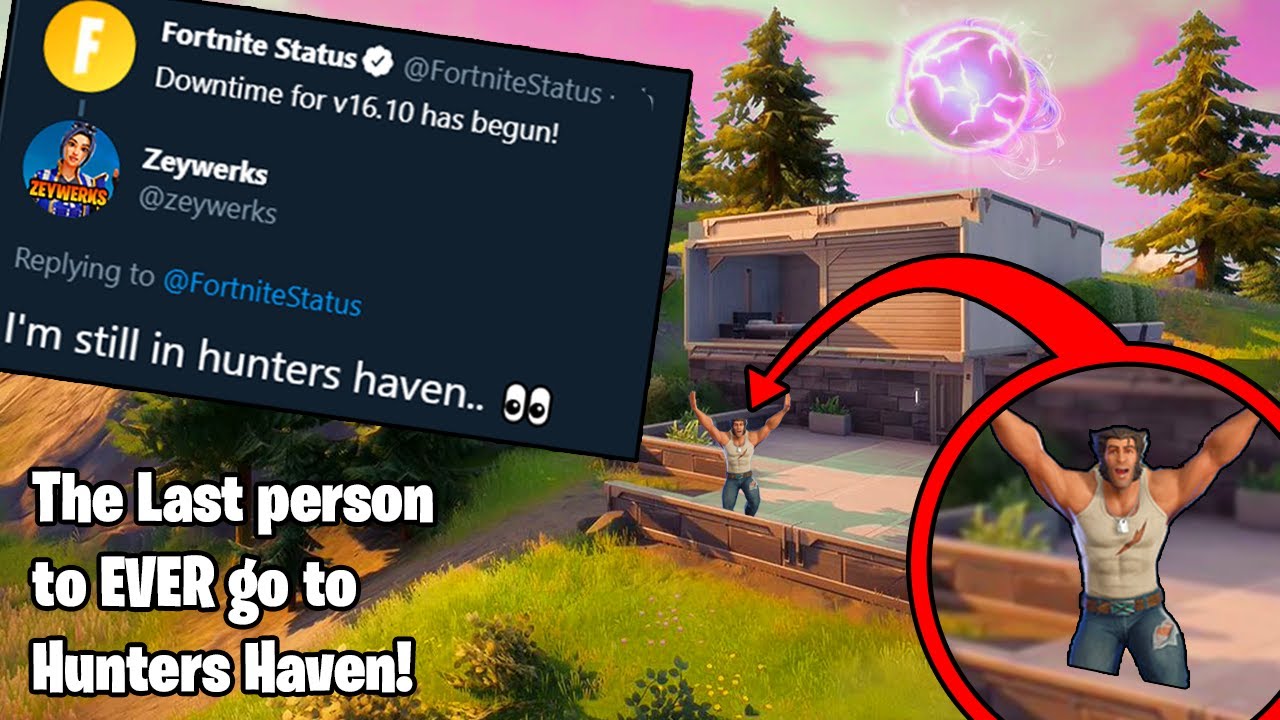 I Was The LAST Person To EVER Go To Hunters Haven.. (Fortnite Zero ...
