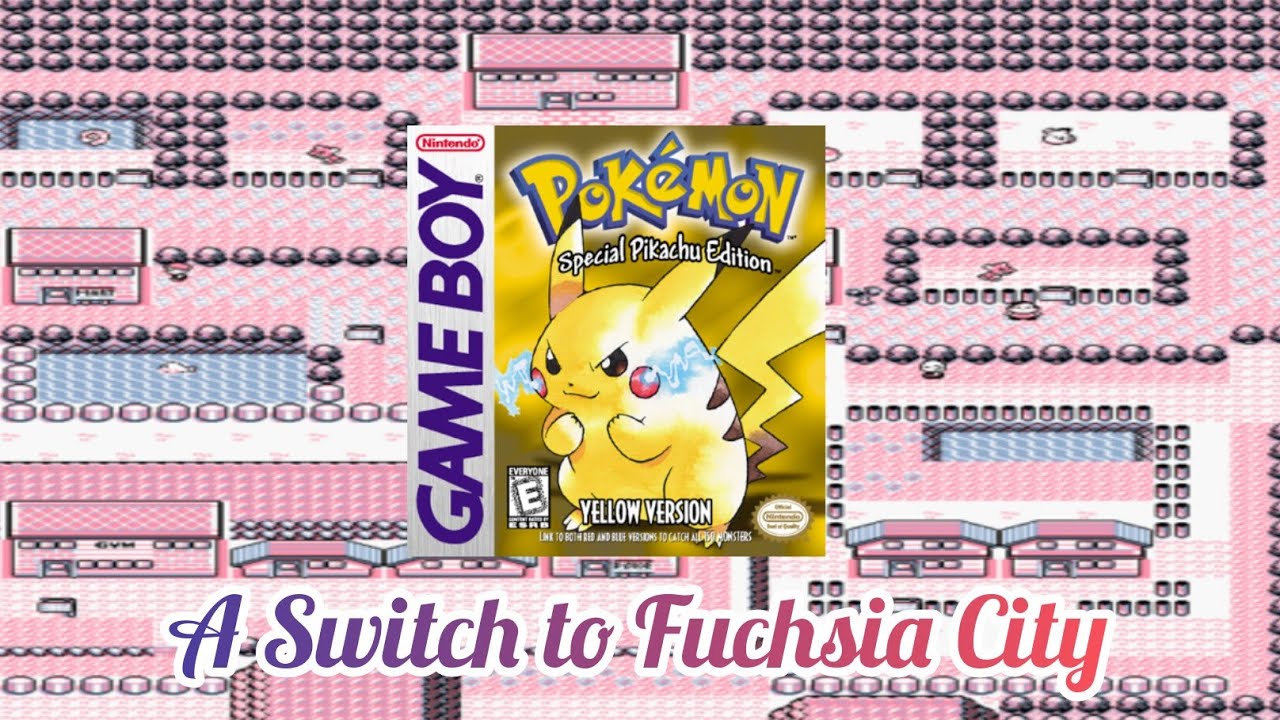 Pokemon Yellow Version (Game Boy, 1999) A Switch to Fuchsia City - YouTube