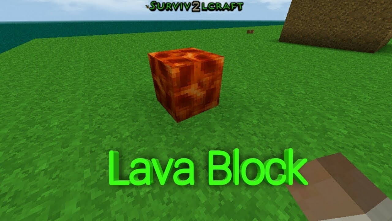 SurvivalCraft 2: How To Build A Lava Block - YouTube