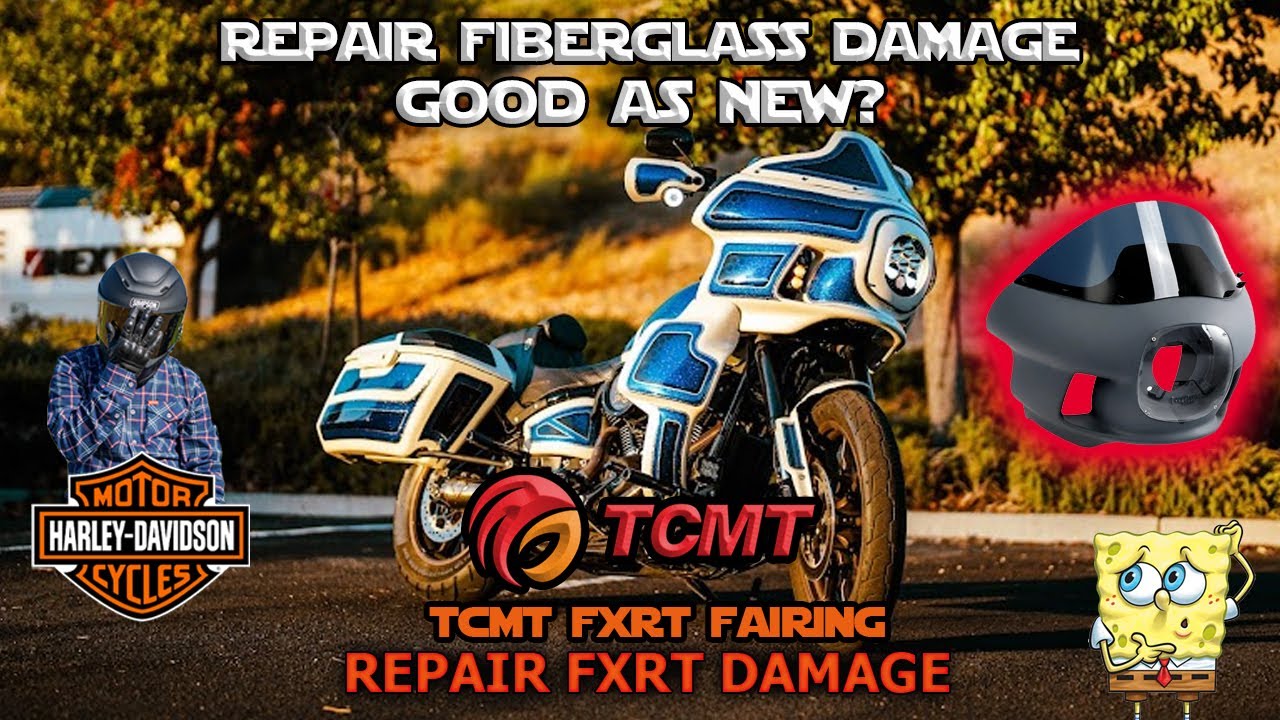 Repairing FXRT Fairing Damage - Fixing Fiberglass W/ Angel Hair Bondo ...