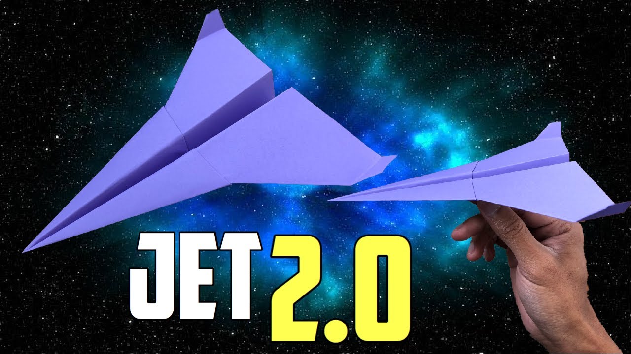 How to make a Paper Airplane - Best Paper Airplane - Jet 2.0 - YouTube