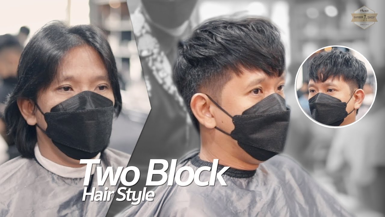 ทรงผม Two Block โครงหน้ายาว | HRBB - YouTube