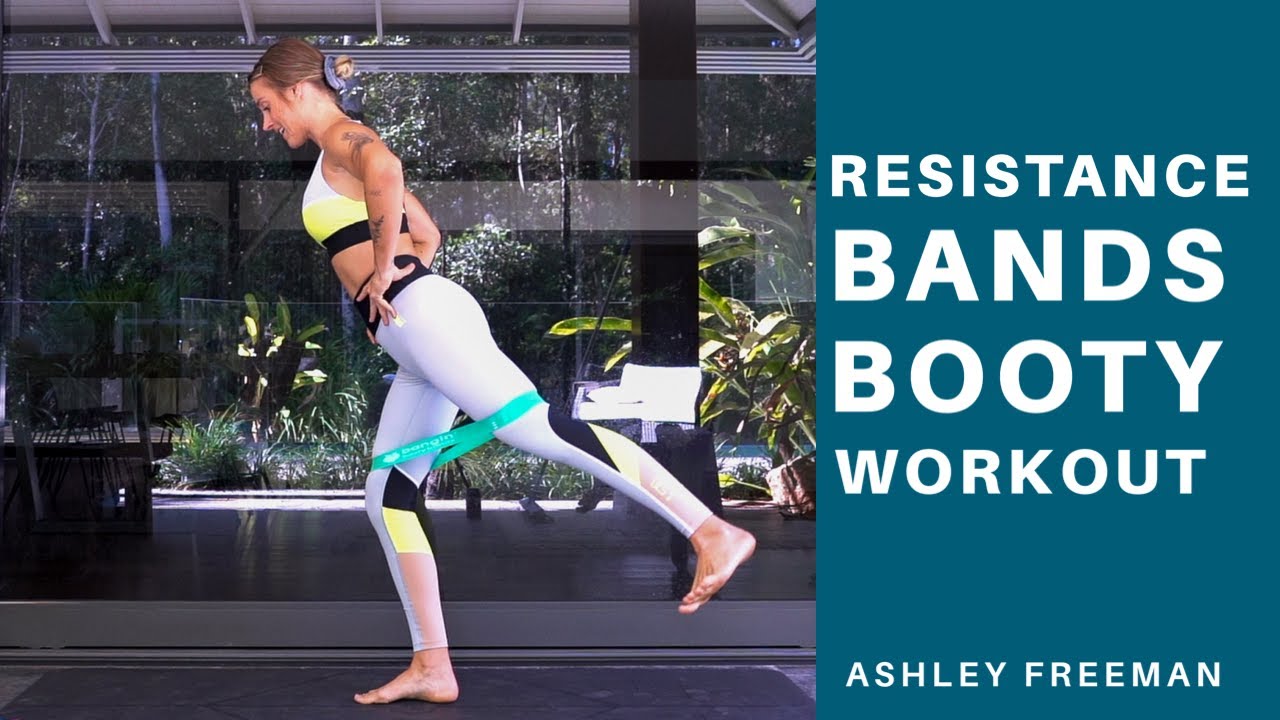 Resistance Band BOOTY Home Workout | 15 Minutes | Ashley Freeman - YouTube