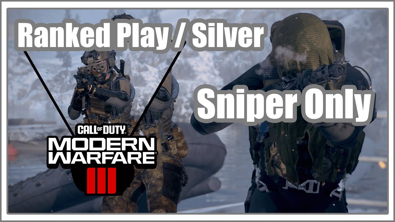 PoppsPlays MW3 - Silver Ranked Play Snipers Only! - YouTube