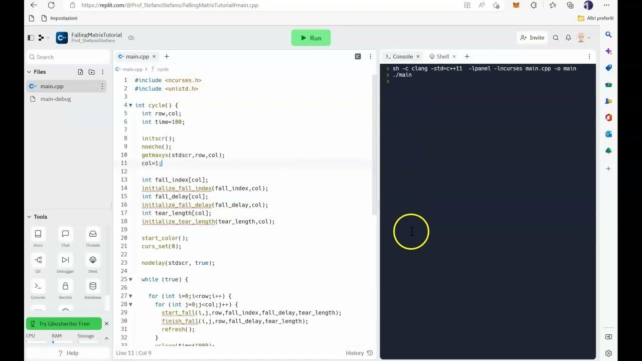 Falling Matrix - pt.1 - YouTube
