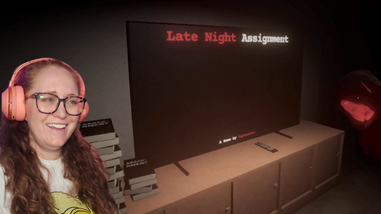 We were just trying to finish our homework! |Late night assignment ...