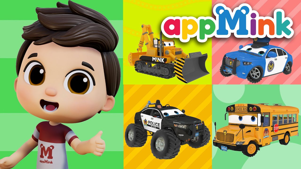 Kart Racing | Police Team Chase | Build Firetruck | Learn Shape for ...