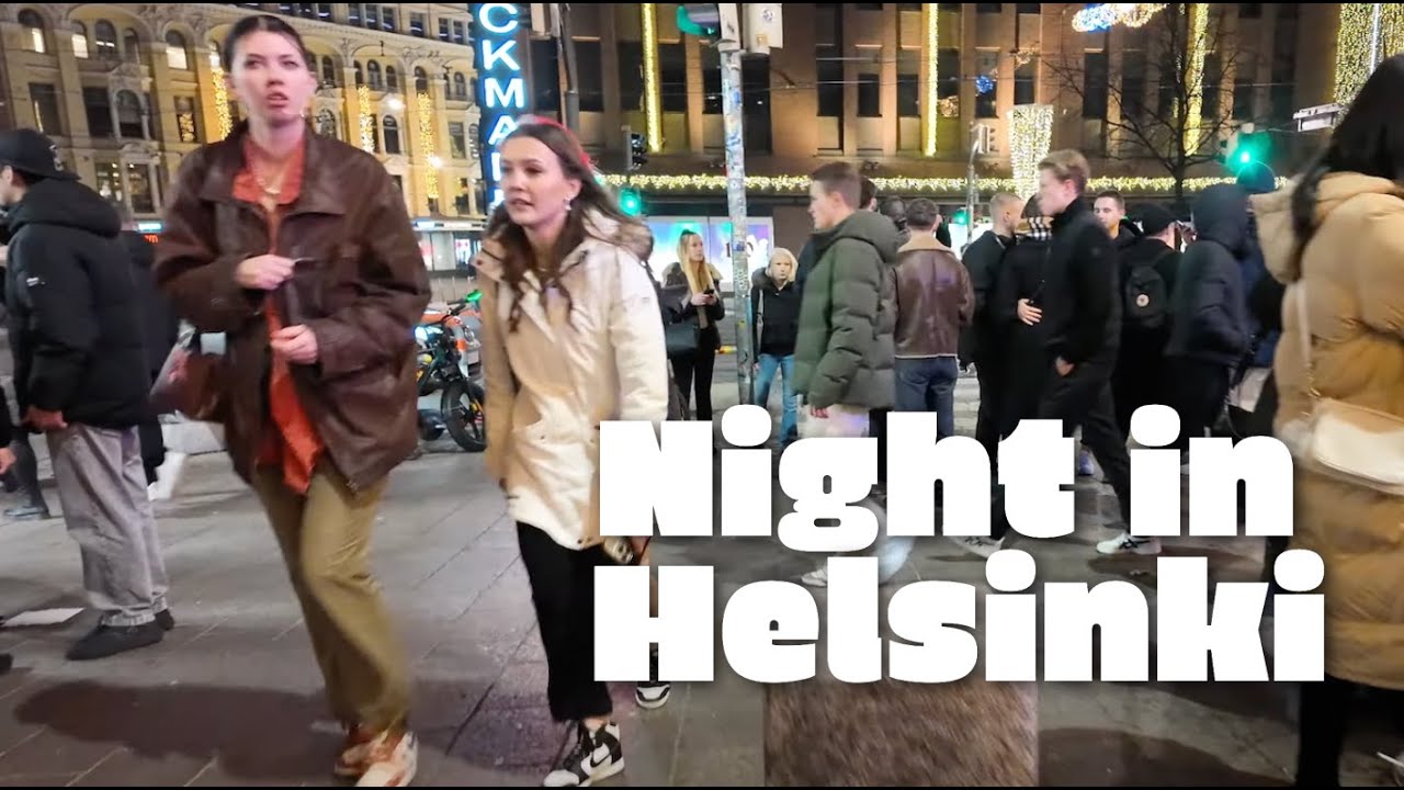 Finland Nightlife Walk 4K - YouTube