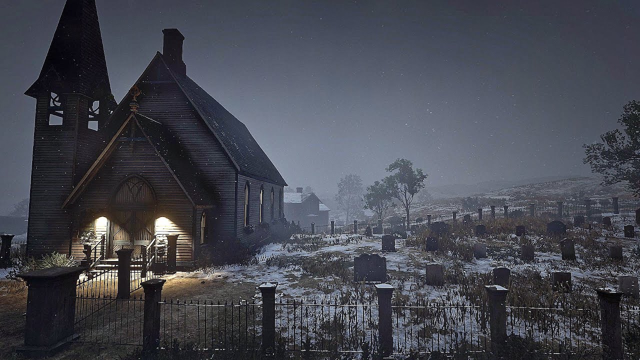 Cozy Winter Ambience | Blizzard Howling Wind Sounds RDR2 ASMR - YouTube