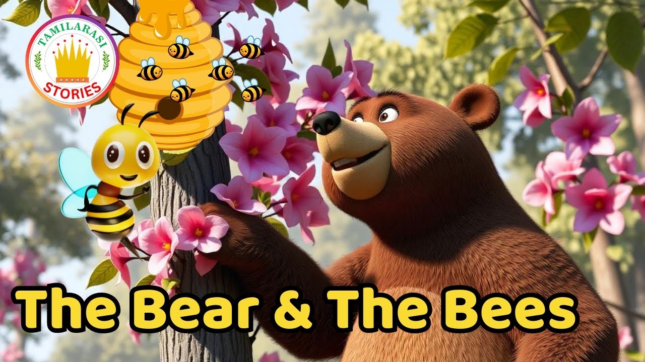 The Bear And The Bees story in English | Tamilarasi Stories - YouTube