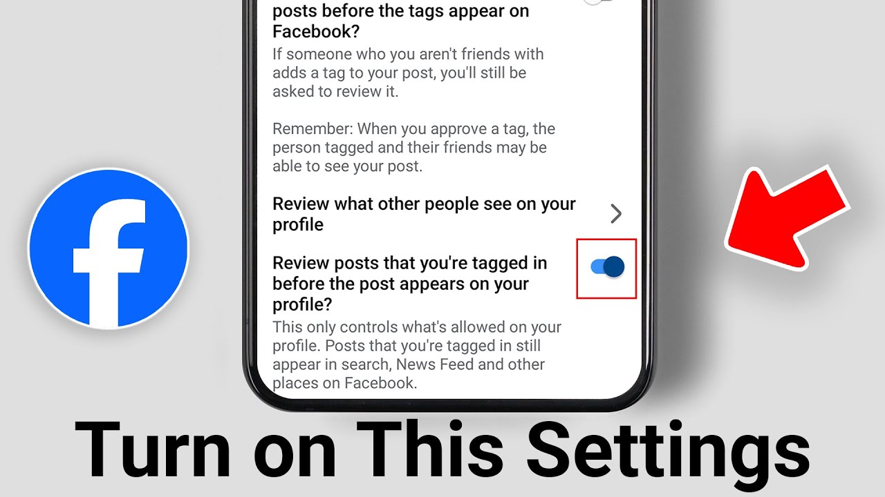 How to Review Tagged Posts Before They Appear on Facebook - YouTube