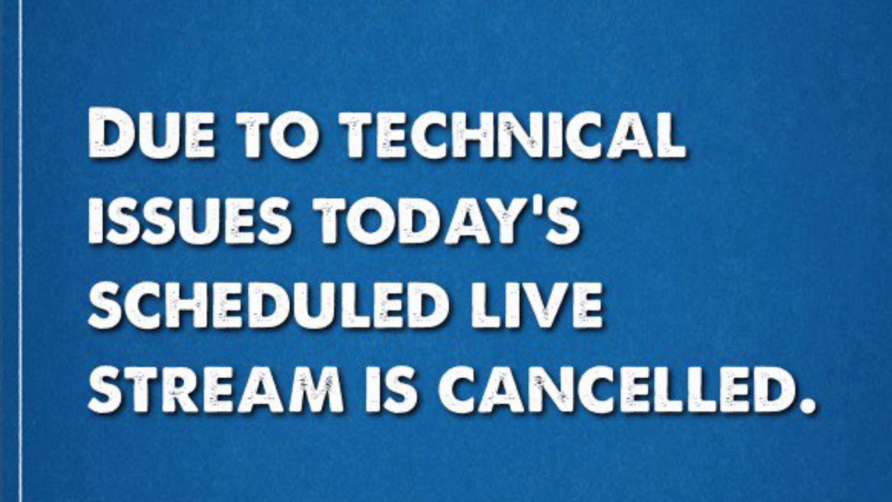 Livestream cancelled - YouTube