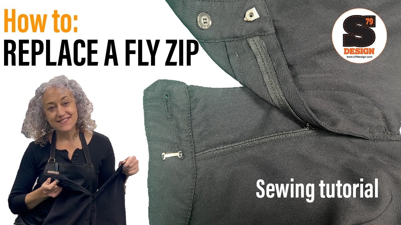 How to replace a fly zip - YouTube