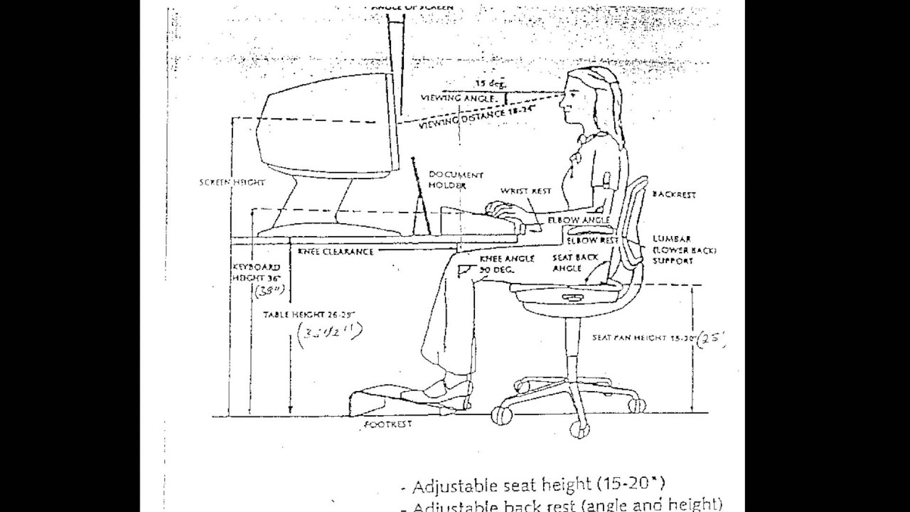 Work Station - Proper set up of your computer - YouTube