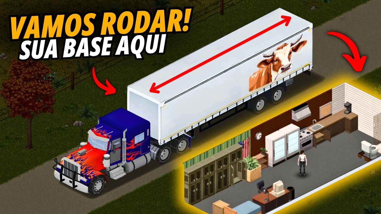 Seja um NOMADE de CAMINHÃO no Project Zomboid B42! Petyarbuilt + RV ...