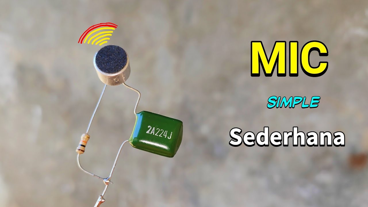 Membuat MICROPHONE Sederhana tanpa ribet Mudah ditiru - YouTube