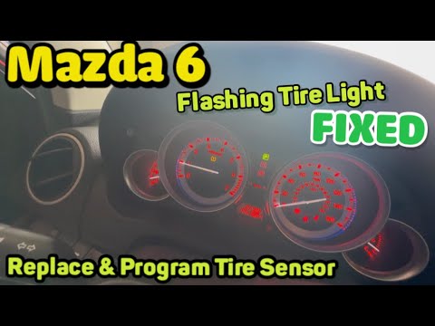 Replacing and Programing TPMS sensor on Mazda 6 to fix Flashing TPMS ...