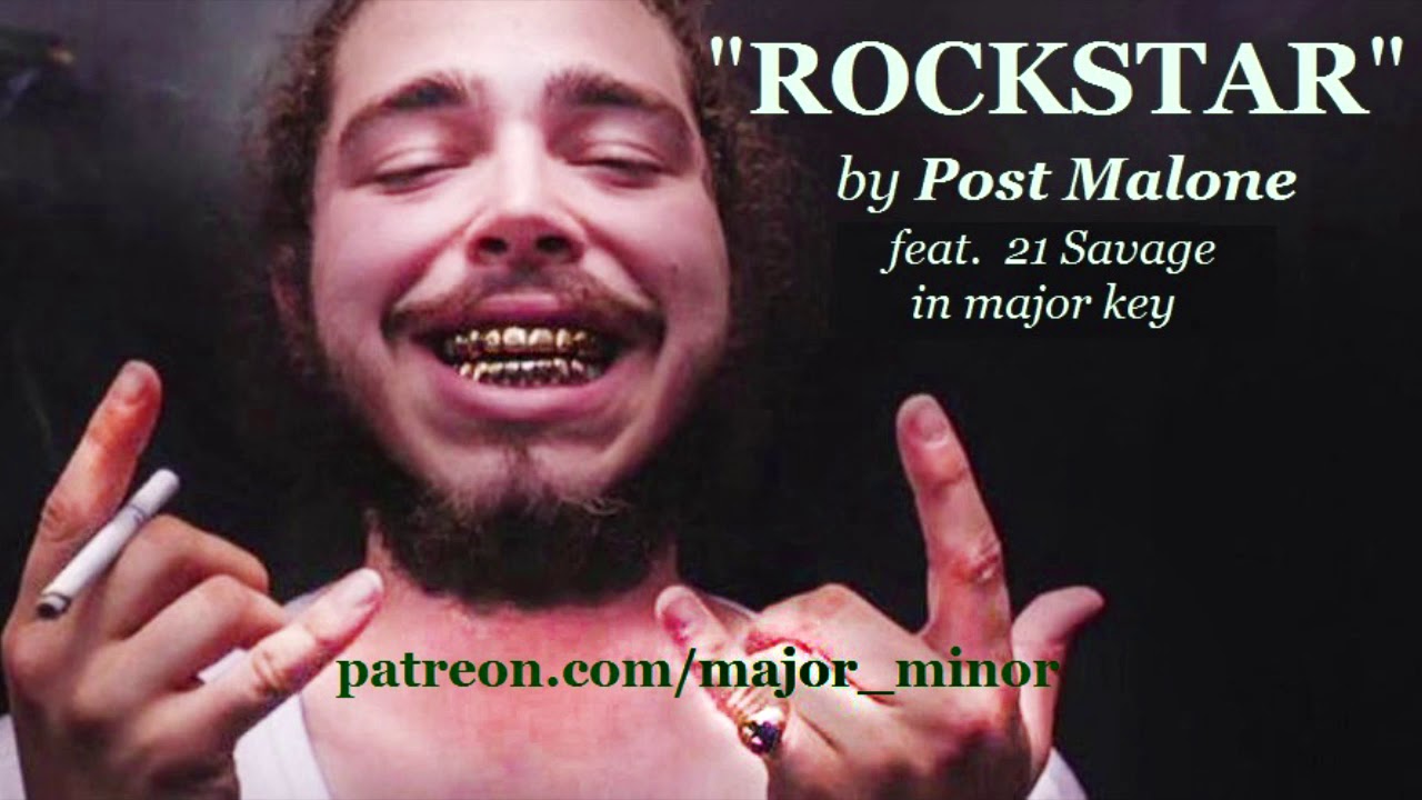 "ROCKSTAR" by Post Malone feat. 21 Savage in major key - YouTube