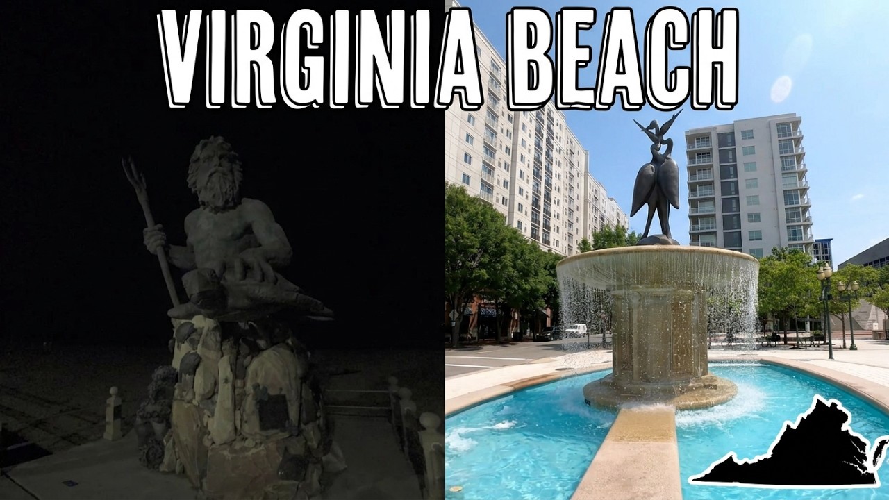 Virginia Beach, Virginia I Nighttime by the Beach I Town Center I Mount ...