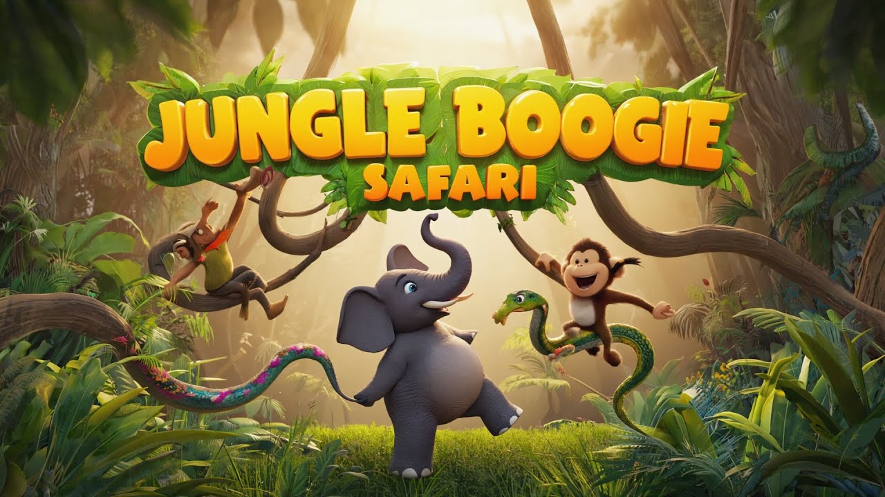 🦁 Jungle Boogie Safari 🐘 | Animal Dance Song for Kids | Movement ...