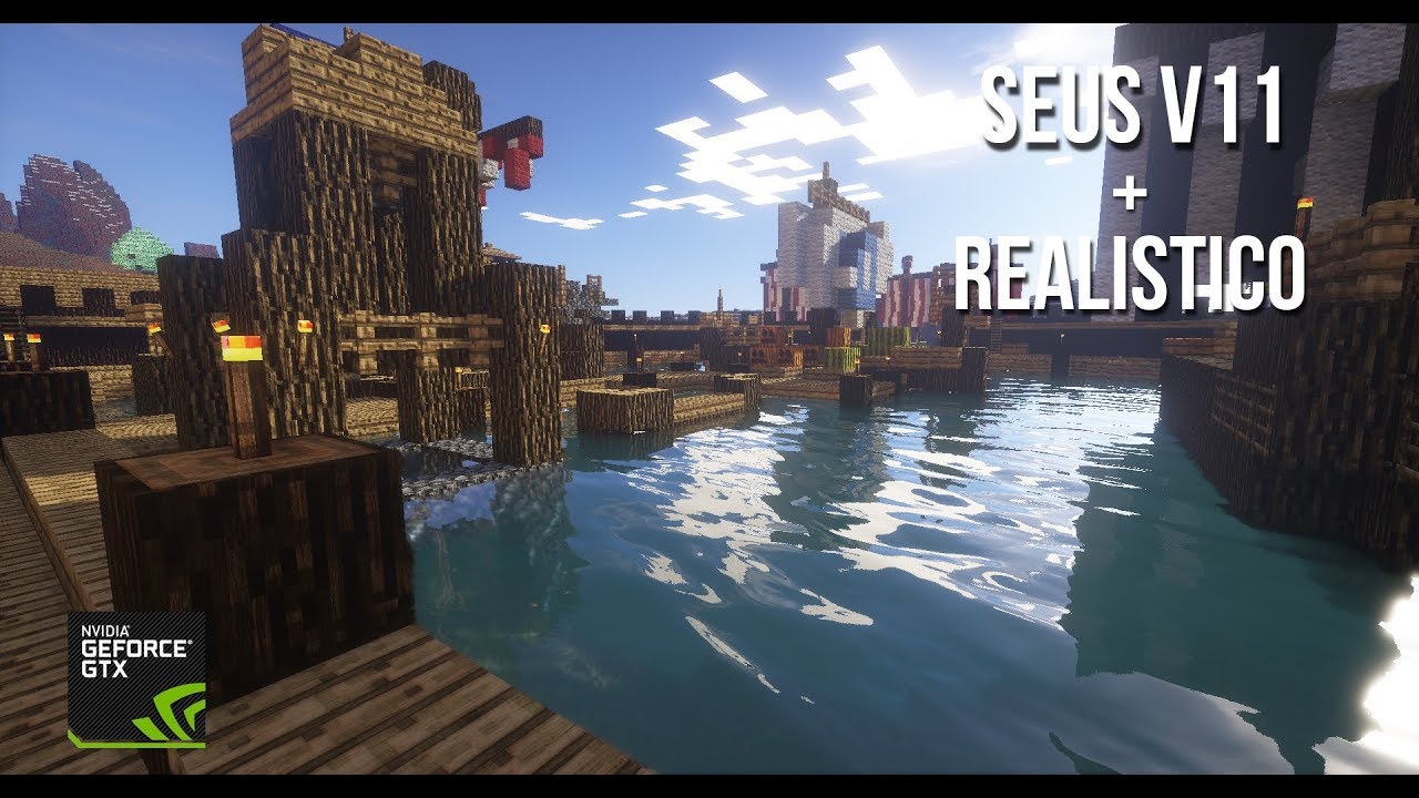 ULTRA REALISTIC MINECRAFT (SEUS V11 + Realistico)│GTX 1050 Ti - YouTube