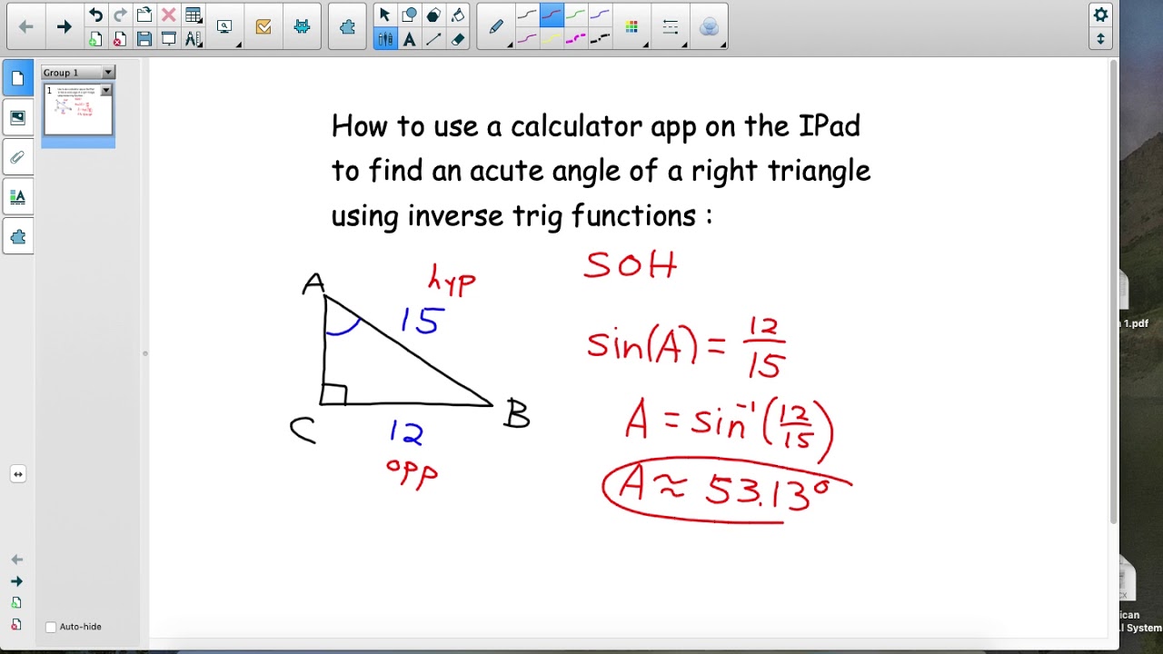 calculator help inv trig - YouTube