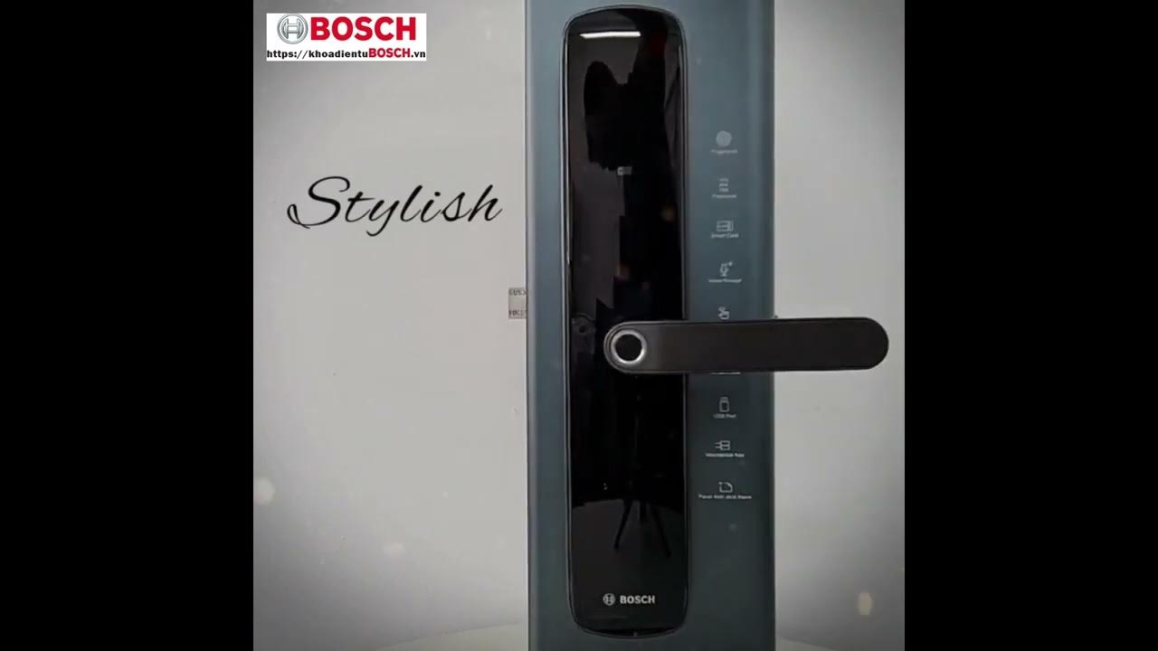 Giới thiệu khóa cửa điện tử Bosch ID60 EU - YouTube