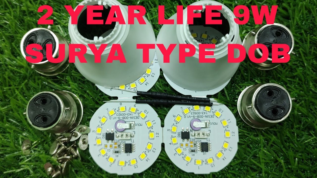 2 YEAR LIFE || SURYA TYPE GAMA DOB || LED WHOLESALE MARKET || - YouTube