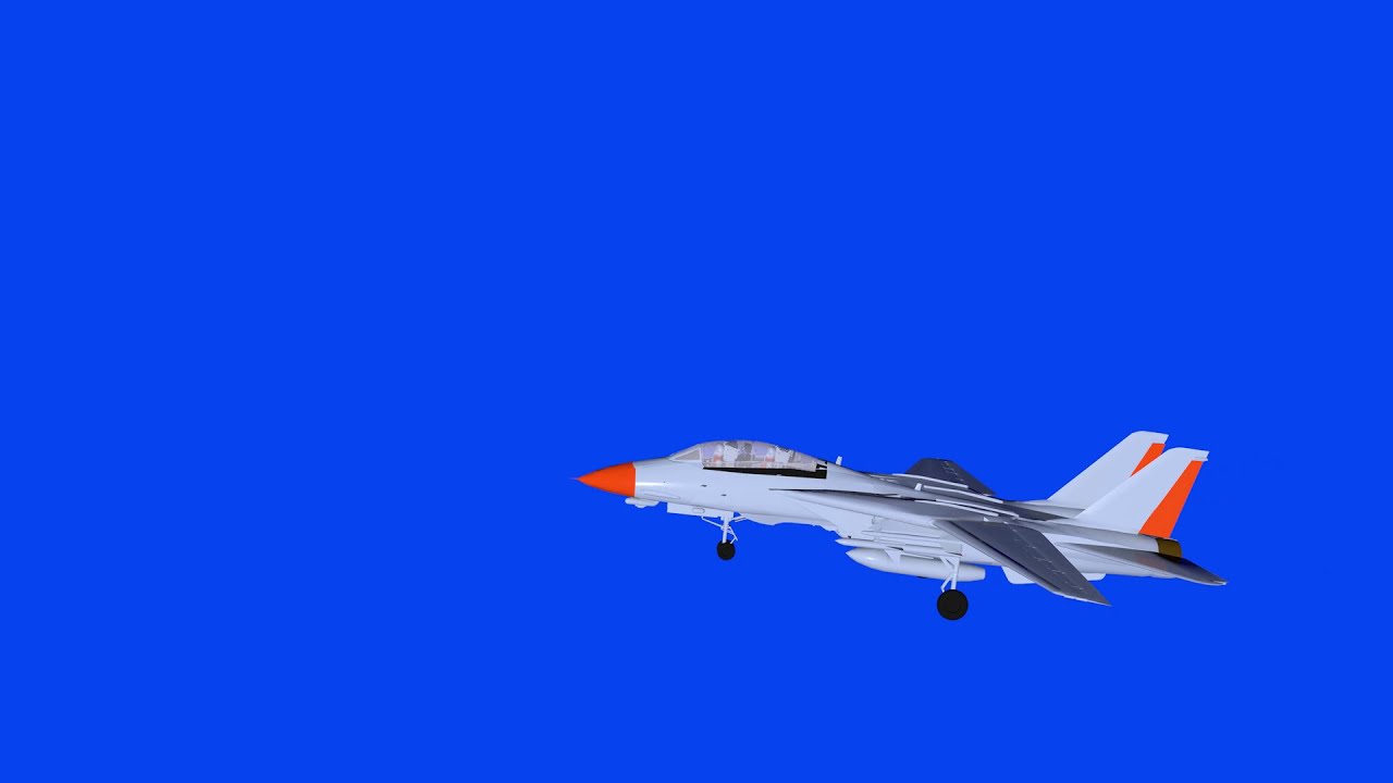 3d jet green screen 4k Hd footage chroma key - YouTube