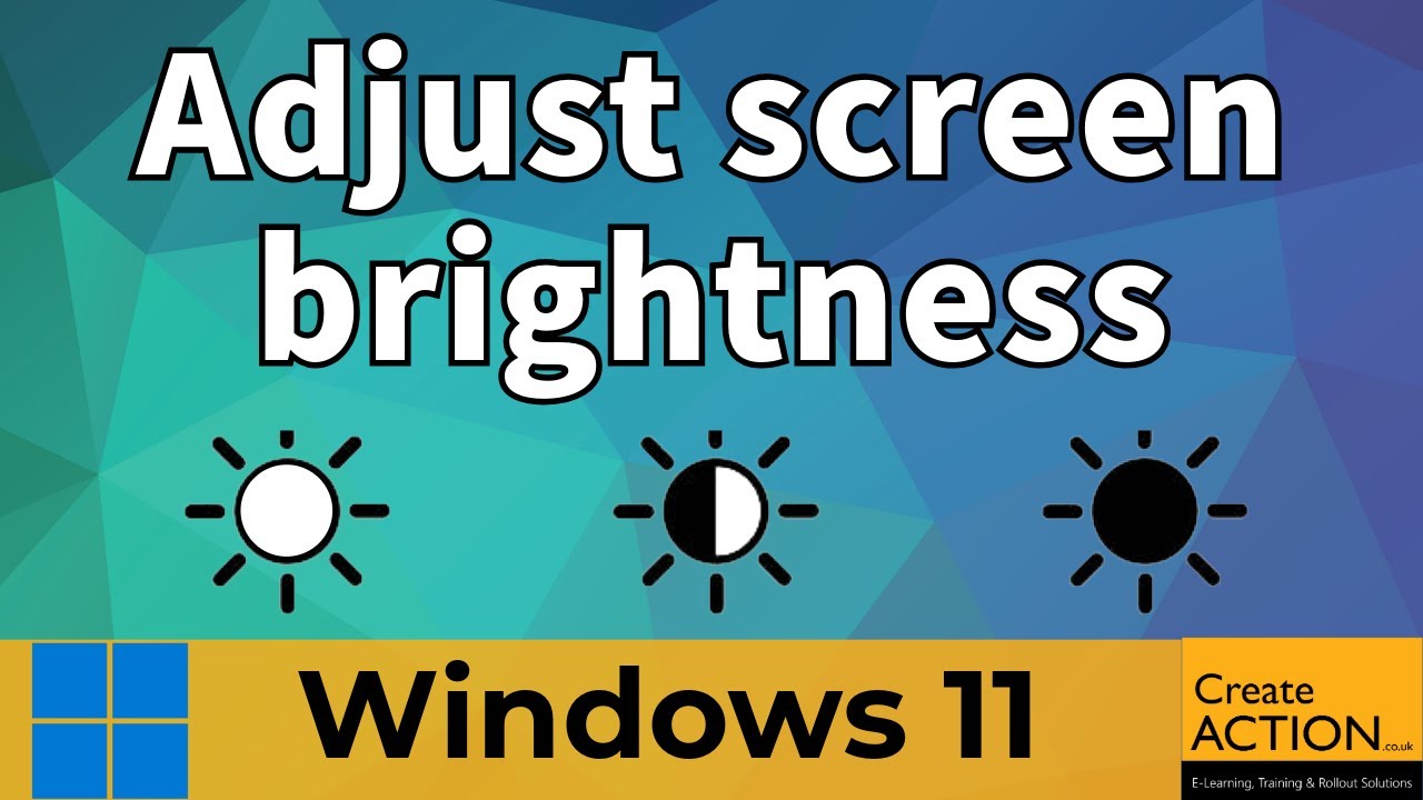 Windows 11 - Adjust screen brightness - YouTube