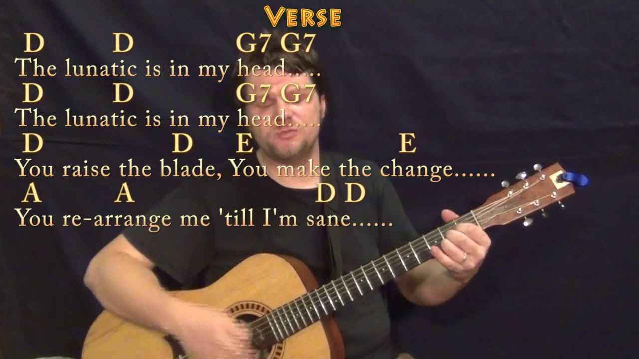 Brain Damage/Eclipse (Pink Floyd) Strum Guitar Cover Lesson with Chords ...