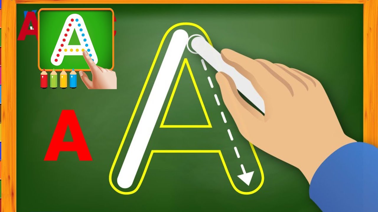 A to Z Capital and Small Letters | abc writing in four line | write ...