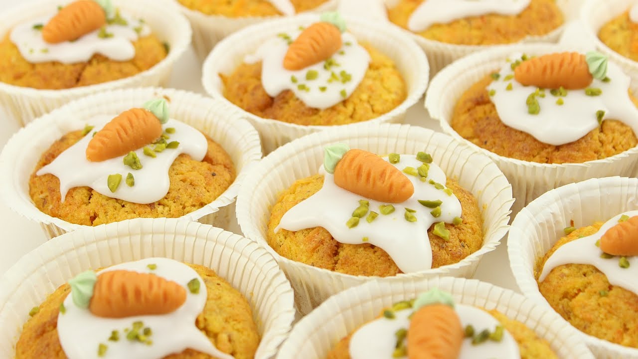 Easter Carrot Muffins - leckere Karotten-Muffins - YouTube