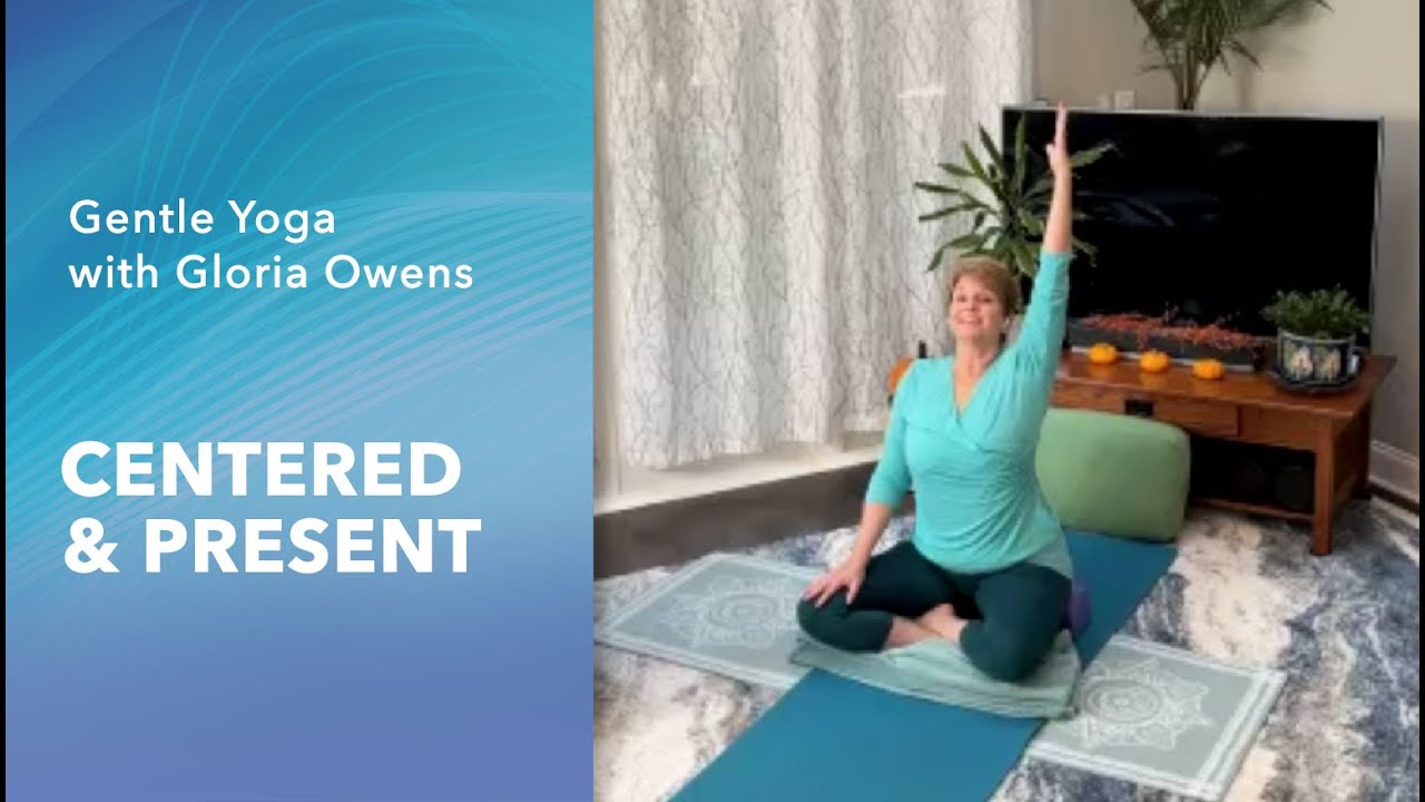 Gentle Yoga with Glo - 60 min class – Centered & Present - YouTube