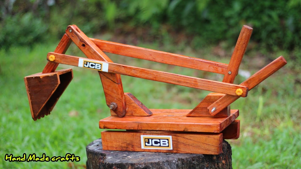 How To Make JCB from wood,Easy To Make -DIY - YouTube