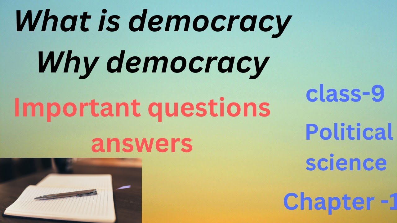 class 9 civic chapter 1 what is democracy and why democracy all ...
