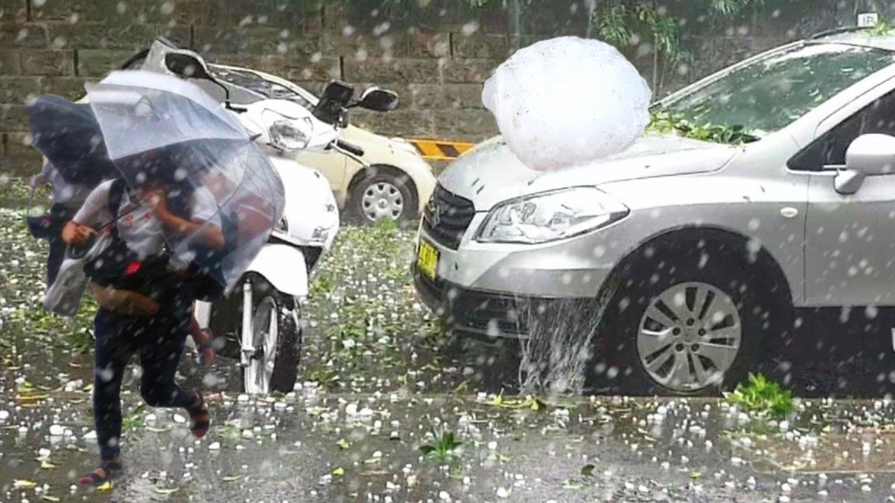 South Africa is crushed by a huge Hail.⚠️ Severe hailstorm hits ...