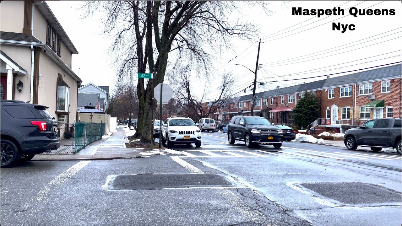 Exploring Maspeth Queens New York On A Rainy Day Winter 2022 - YouTube