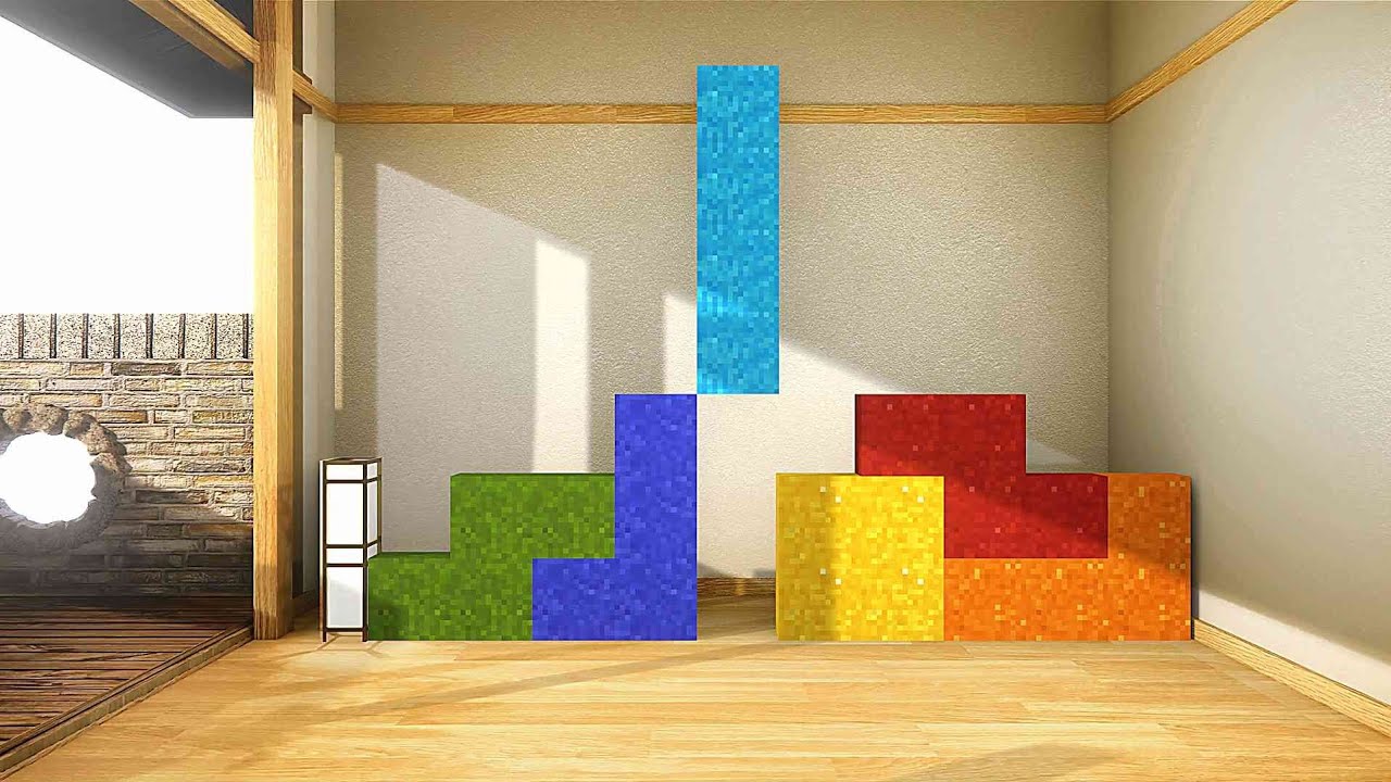 TETRIS | Minecraft Blocks | Concrete - YouTube
