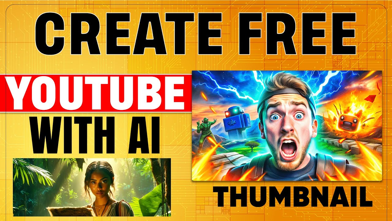 How To Make FREE Thumbnail for YouTube with AI | Best AI Tool for ...