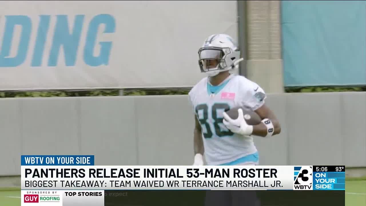Panthers cut former second-round pick WR Terrace Marshall Jr. - YouTube