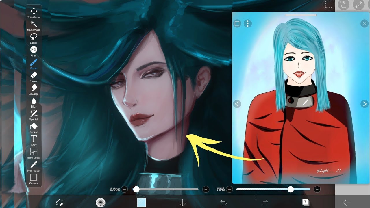 Redrawing my old Art/OC After almost two years. This was unexpected. Clip studio paint ...